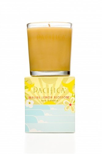 Amazon.com : Pacifica Malibu Lemon Blossom 10.5 oz Soy Boxed Glass ...