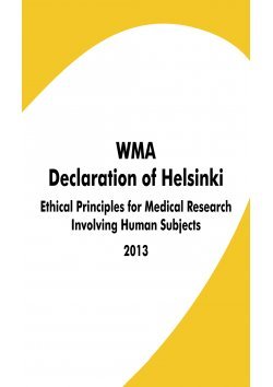 WMA Declaration of Helsinki 2013: Ethical Principles for Medical ...