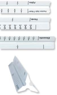Amazon.com : Fraction SAFE-T Ruler, Set/30 : Office And School Rulers ...