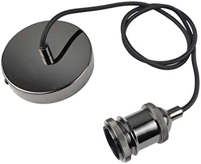 COZZY Vintage Ceiling pendant light fitting, Light Grey Twisted Braided ...