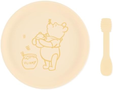 Bumkins Disney Baby and Toddler Plate and Spoon Set, Silicone Dish for ...
