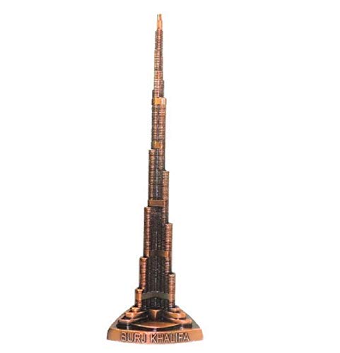 Luxuria Decor Iconic Burj Khalifa (26 cm) Souvenir Antique Finish Metal ...