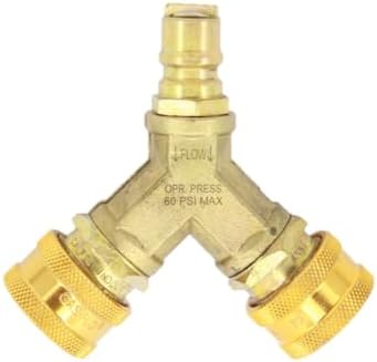 Amazon.com : 1/2 inch Natural Gas Y Splitter, 2-Way Natural Gas Quick ...