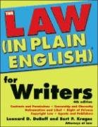 Law In Plain English for Writers (In Plain English): Leonard Duboff ...