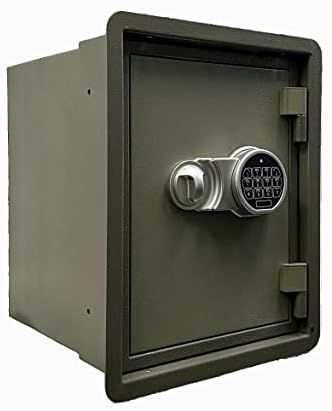 Fireproof Wall Safe with Electronic Lock & Backup Key Gray - Amazon.com