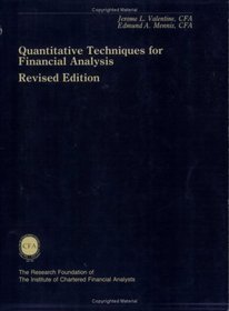 Quantitative Methods for Financial Analysis: Brown, Stephen J ; Institute Of: 9781556233067 ...