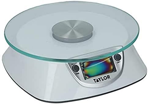 Amazon.com: Taylor Digital Kitchen Food Scales with Glass Platform ...