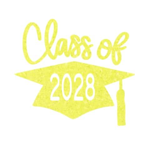 Amazon.com: Class Of 2028 Graduation Cap Vinyl Decal, Graduation T ...