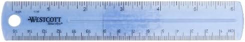Amazon.com : Westcott 6-Inch Plastic Ruler, Assorted Colors, 2-Pack ...