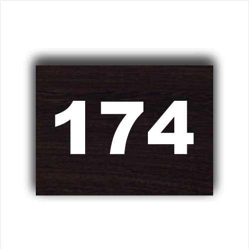 Number - 174, Wooden Number Plate, 18mm Thickness Wood Board,Wood Board ...