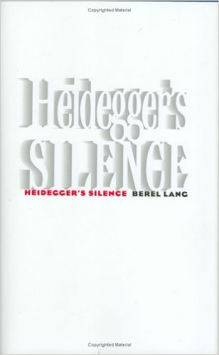 Heidegger's Silence: Lang, Berel: 9780485300802: Amazon.com: Books