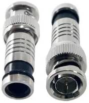 BNC Male Compression Coax Connectors RG59 Pack of 100 Pcs : Amazon.ca ...