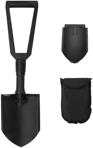 Military Folding Survival Spade - Mini Trenching Shovel with Carrying ...