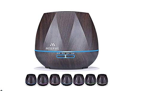 Amazon.com: Miserwe 550ml Cool Mist Humidifier Ultrasonic Aroma ...
