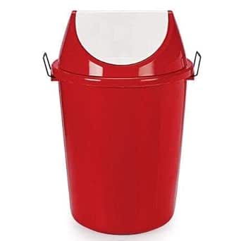 Groovy Plastic Drum, 60L Multi Colour Swing Lid Dustbin, Big Size ...