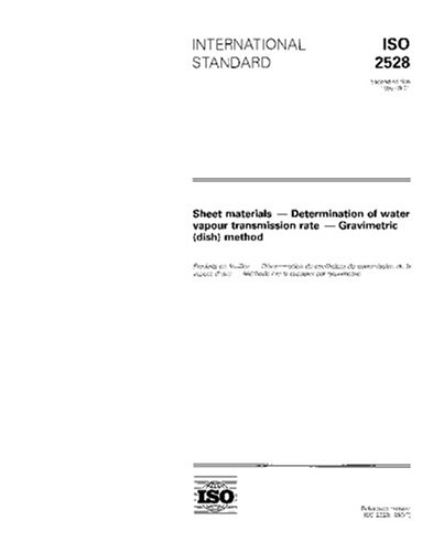ISO 2528:1995, Sheet materials - Determination of water vapour ...