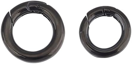 Amazon.com: UNICRAFTALE 2Pcs 2 Sizes Stainless Steel Spring Gate Rings ...