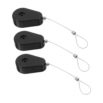 Amazon.com: TOPPERFUN Steel Wire Cable Lock Box Retractable Cable Lock ...