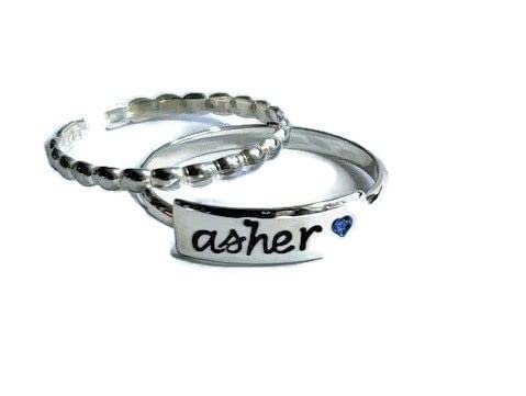 Amazon.com: Name Ring Bold & Readable Letters Personalized Mother Day ...