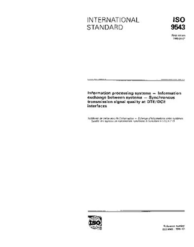 ISO 9543:1989, Information processing systems - Information exchange ...