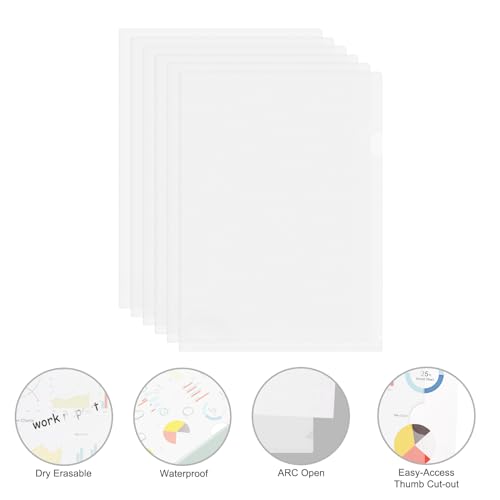 Snapklik.com : ViVin 36 Pack Clear Document Folders, Plastic File ...