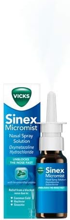 Vicks Sinex Micromist Aqueous Nasal Spray Solution 15ml : Amazon.co.uk ...