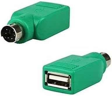 WiredCom PS2 Male to USB Female Adapter PS/2 6 pin Mini-DIN Male to USB ...