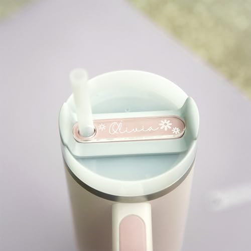 Amazon.com: Personalized Stanl-y Tumbler Name Plates, Laser Engraved ...