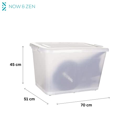 Buy NOW & ZEN 45 Litre Large Plastic Container Multipurpose Stackable ...