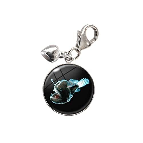 Amazon.com: Angler Fish .925 Sterling Silver Charm : Handmade Products