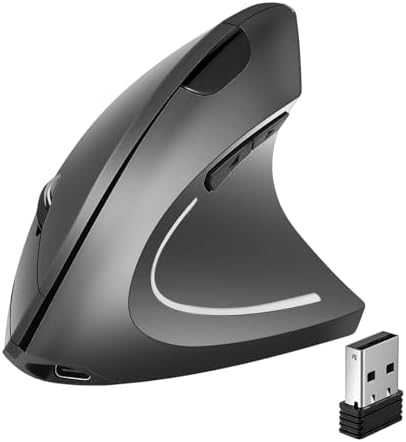 Amazon.com: Lekvey Ergonomic Mouse, Vertical Wireless Mouse ...
