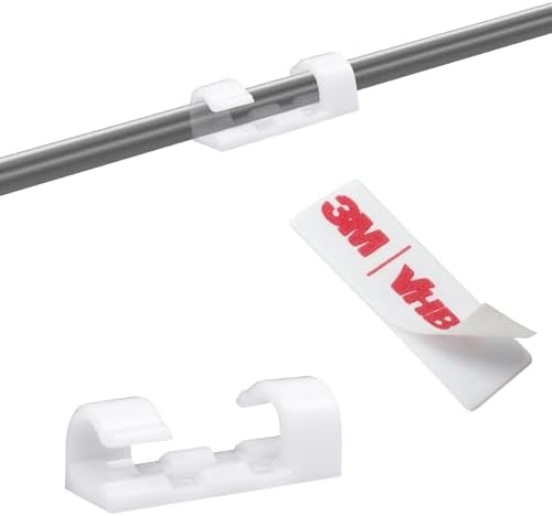 Amazon.com: SOULWIT 50 Pcs Self Adhesive Cable Management Clips, Cable ...