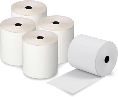 20 Pack 80 X 80 Thermal Paper Till Rolls Receipt Roll for Cash Register ...
