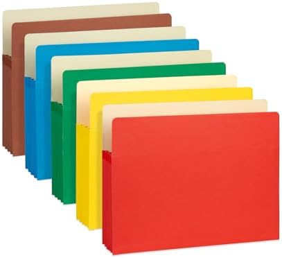 Amazon.com : Blue Summit Supplies 2 Inch File Jackets, Reinforced ...