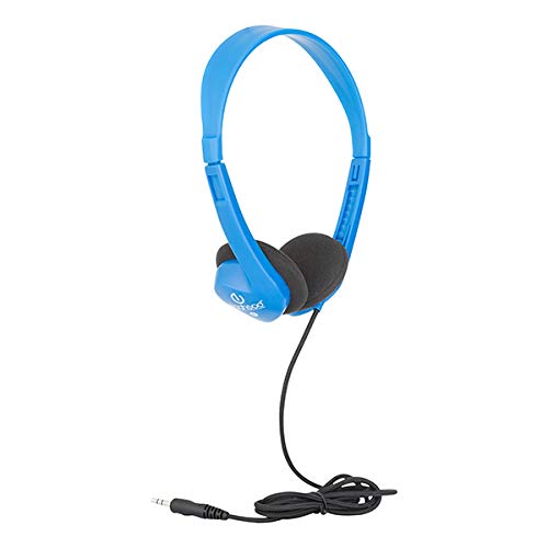 Egghead EGG-IAG-1000FA-BL-SO-20 Heavy-Duty Stereo School Headphones w ...