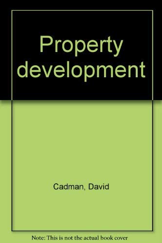 Property development: Cadman, David: 9780419112907: Amazon.com: Books
