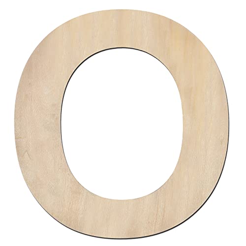 Snapklik.com : 12 Inch Wooden Letter O, 1/4 Inch Thick Large Unfinished ...