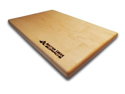 Amazon.com: Scatter Creek Boards Solid Maple Cutting Board, 8" x 12" x 3/4" Non Toxic No Glue ...