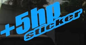 Amazon.com - +5hp Sticker JDM Funny Decal Bumper Sticker for car or ...