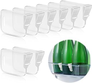 Dazzliq Plastic 4 Pieces Refrigerator Fridge Adjustable Storage Divider Bottle Organiser ...