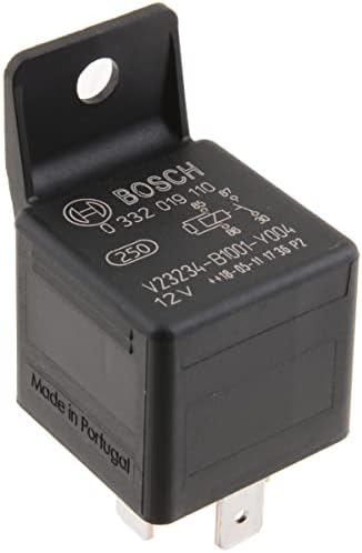 Bosch 0332209152 Mini Relay 12V 30A, IP5K4, Operating Temperature from -40 Degree to 100 Degree ...