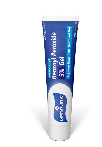 Amazon.com: Akron Pharma Benzoyl Peroxide 5% Gel 42.5gm(1.5 OZ) Acne ...