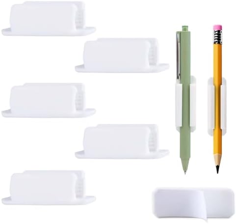 Amazon.com: 5 PCS Pen Holder Set, Adhesive Pen Holder, Sticky Side ...