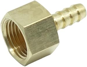 CDQBWKJGFJ 1 Piece Brass Hose Barb Fitting,5/16" Barb x 1/2" NPT Female Adapter: Amazon.com ...