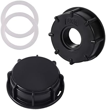 SyiXute 2 Stück IBC Tankdeckel,IBC Adapter Kappe,S60x6 bis 4,1/2 ...