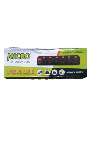 Buy microo Power Strip 6 Socket Extension Boards Online at Low Prices ...