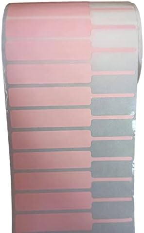 BAR-CODING TECH®, 100mmX15mm (65mm Printable) Matte Finish, Pink Color ...