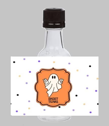 Amazon.com: Ghost Tears MINI Alcohol Bottle Sickers 3" x 2" (Set Of 10 ...