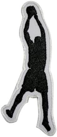 Amazon.com: Embroidered Basketball Player & Dunk Patch - Iron on Sew on ...