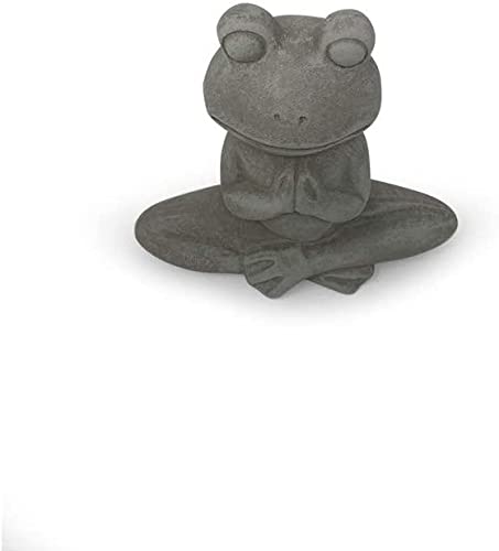 Elly DÃ©cor 9 Inch Ceramic Zen Meditating Frog Statue,Yoga Toad ...